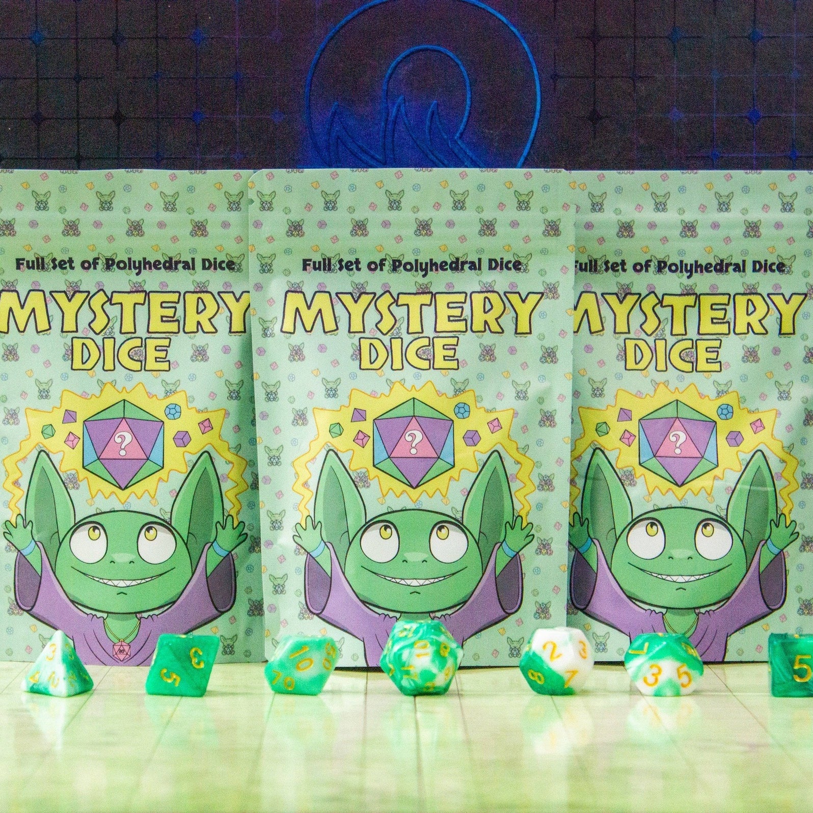 Mystery DnD Dice, over 100 unique sets!: 1x Pack / Full Set Mystery Ba ...