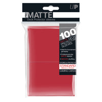 Ultra Pro - Standard Pro Matte Card Sleeves 100 pack - Red - The Board ...